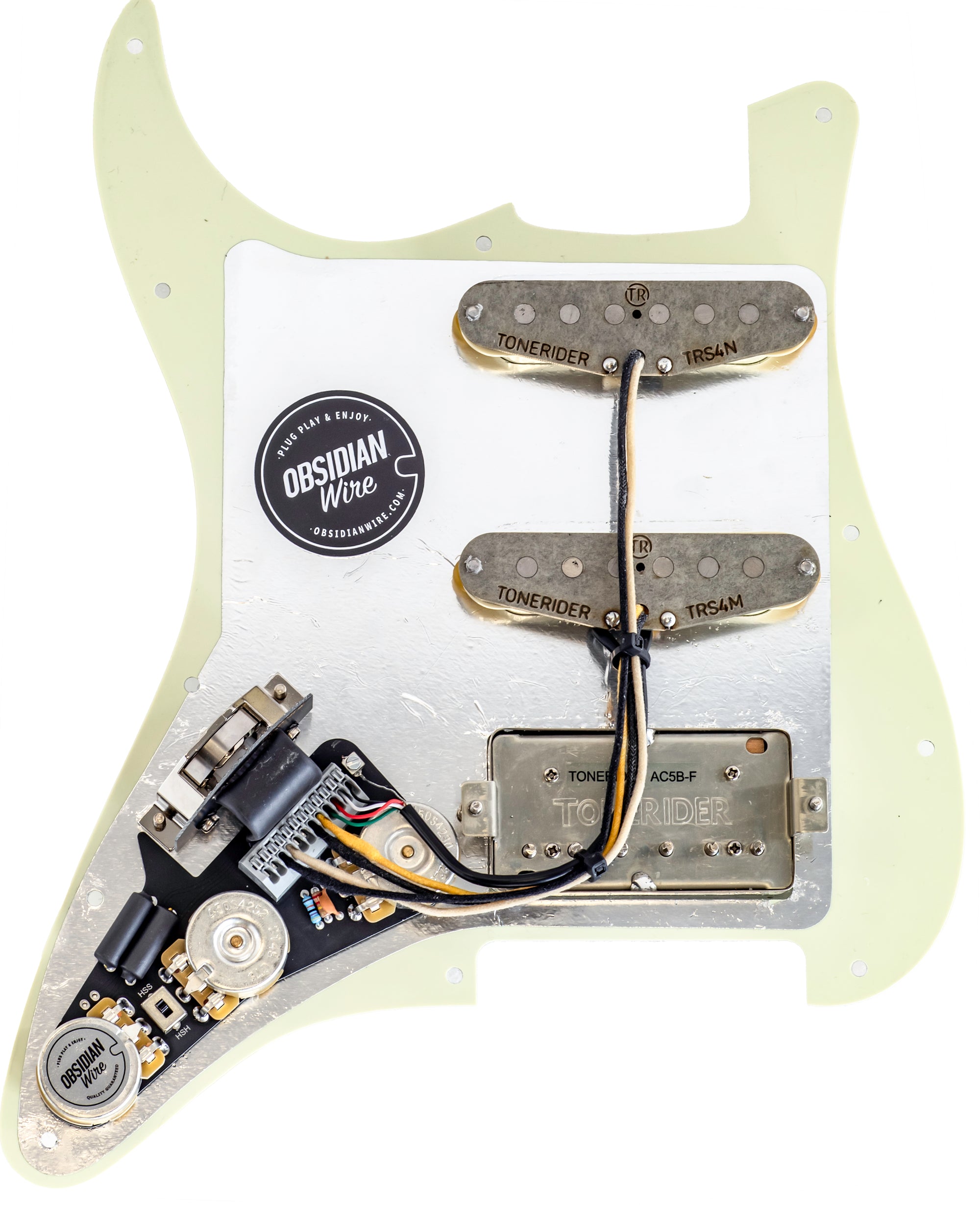 HSS Loaded Pickguard for Strat® | Custom Built by ObsidianWire